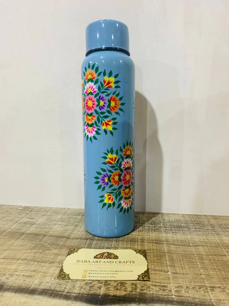 Exquisite Hand-Painted Enamelware: Bottles, Flasks & Mugs | Baba Art ...