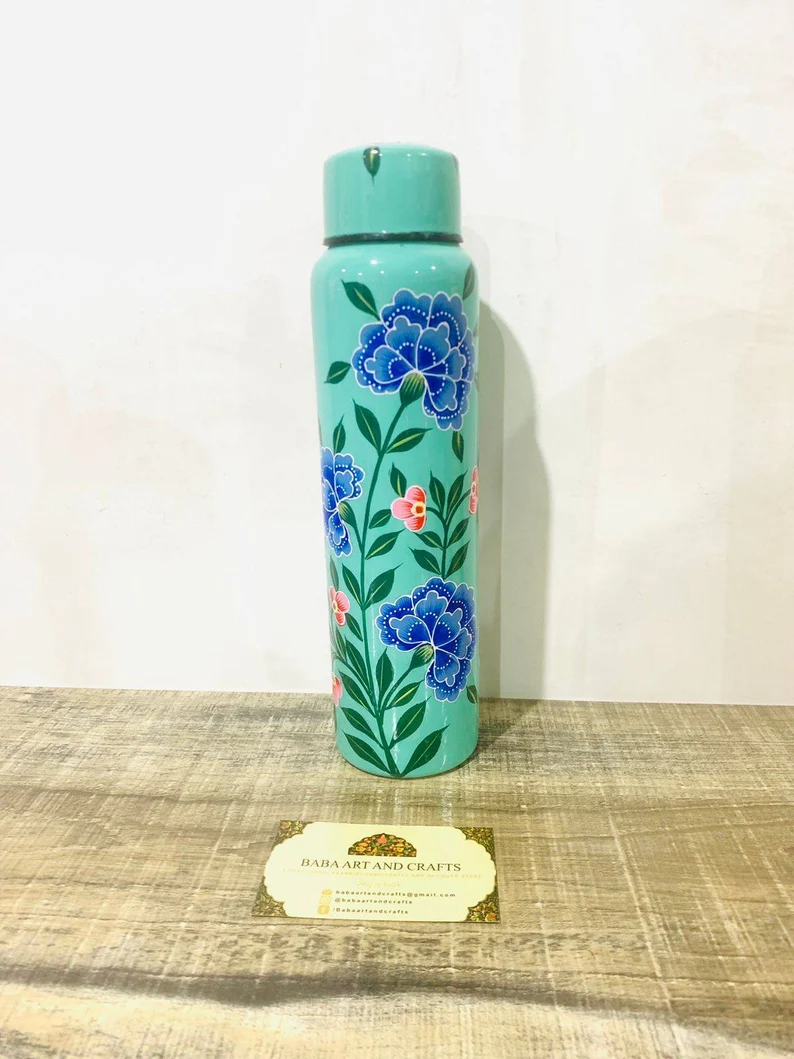 Exquisite Hand-Painted Enamelware: Bottles, Flasks & Mugs | Baba Art ...