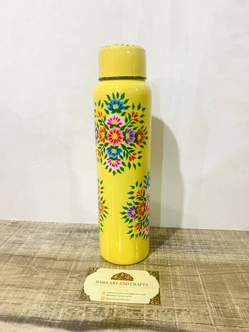 Exquisite Hand-Painted Enamelware: Bottles, Flasks & Mugs | Baba Art ...