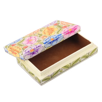 Clearance Sale: Kashmiri Paper Mache Wooden Jewelry Boxes - Handcrafted Art