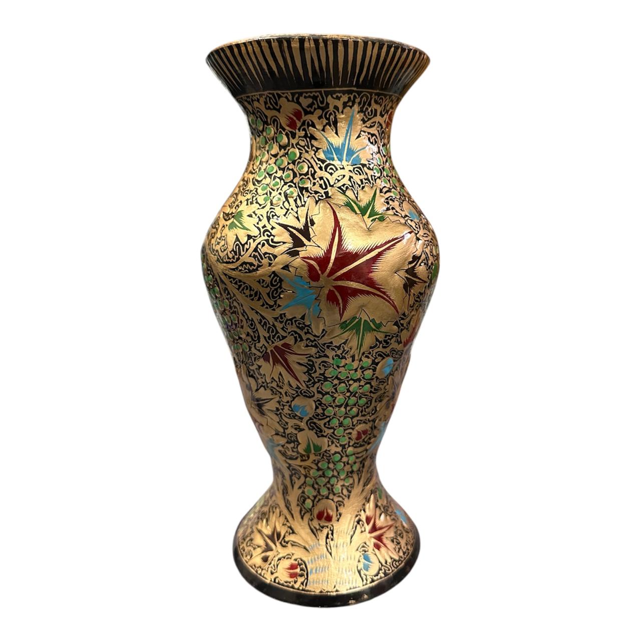 Handmade Kashmiri Paper Mache Flower Vases | Artisan Home Decor